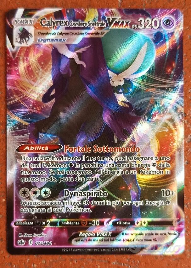 Carta Pokemon Calyrex cavaliere spettrale VMax - Collezionismo In ...
