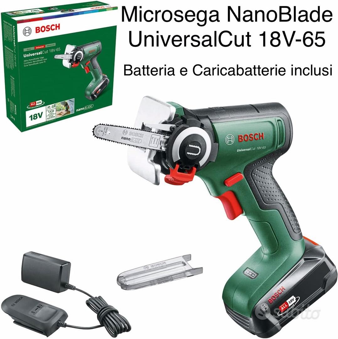 Bosch Microsega a batteria NanoBlade UniversalCut - Giardino e Fai da ...