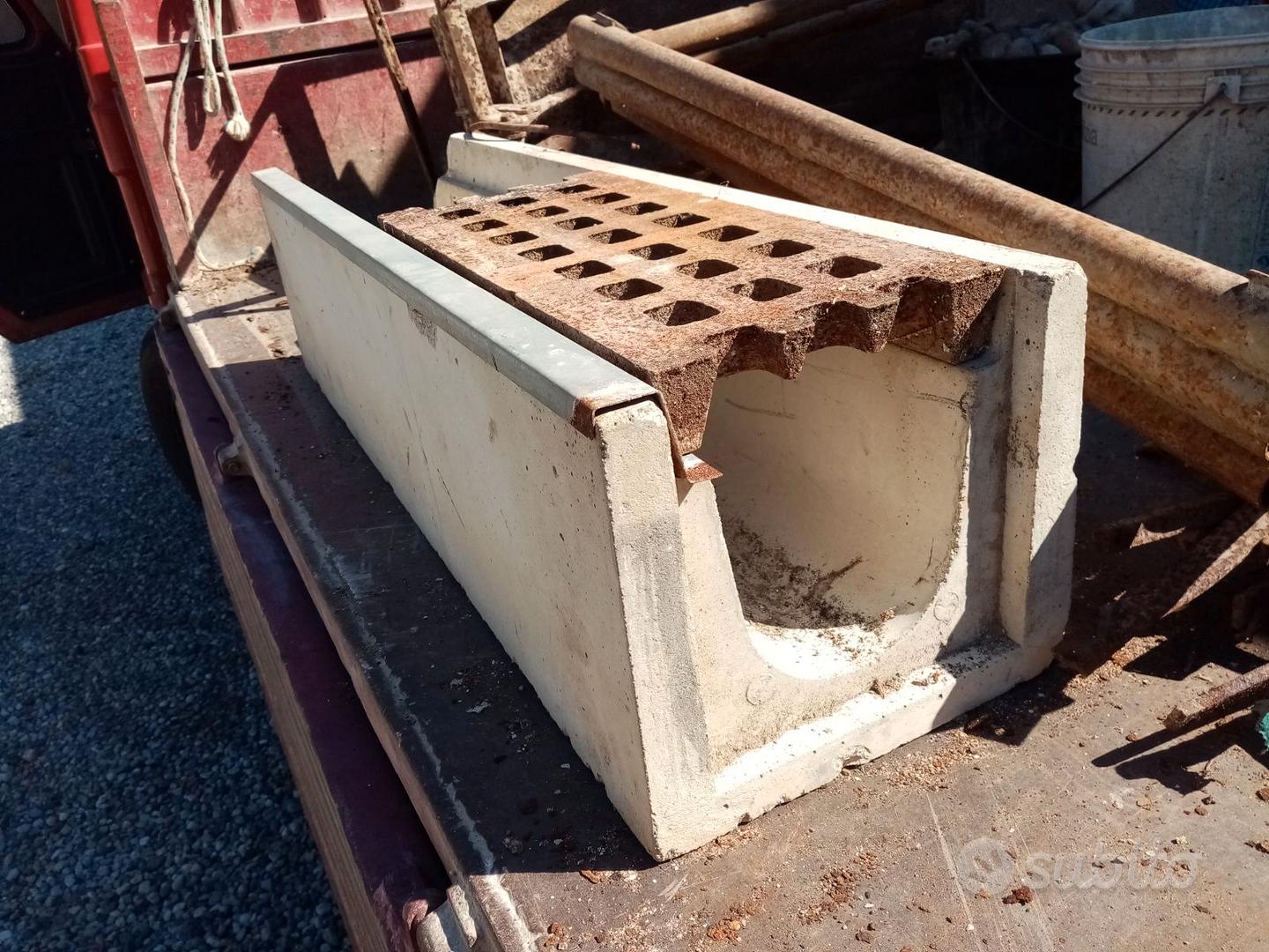 Canaletto di scolo in cls e griglia in ghisa - Giardino e Fai da te In ...