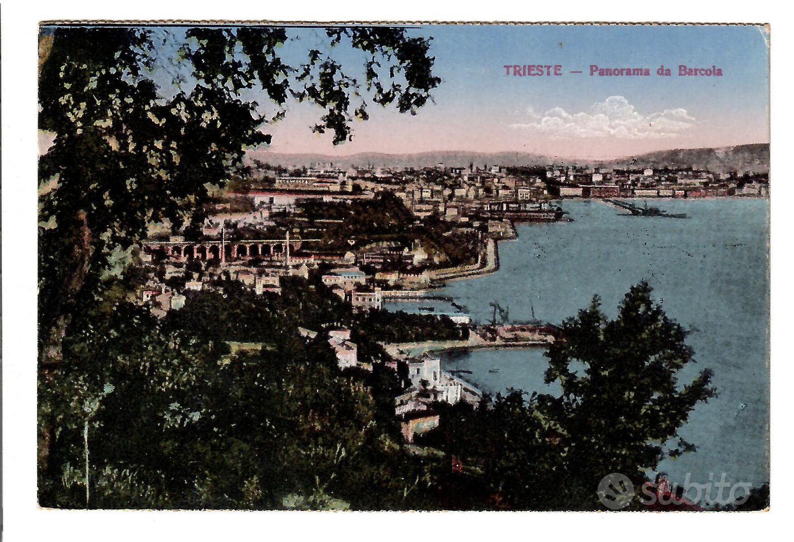 Cartolina Trieste Panorama Da Barcola Primi 900 - Collezionismo In ...