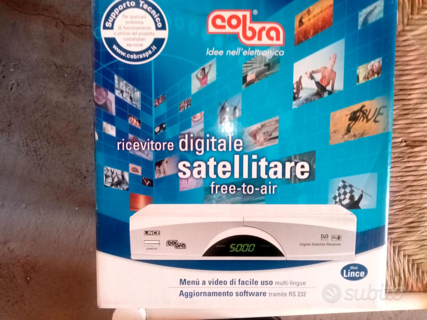 Decoder Satellitare marca COBRA Lince free-to-air - Audio/Video In ...