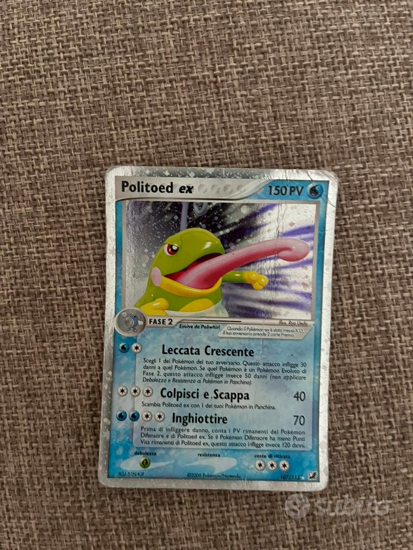 Carta Pokemon Politoed ex 150PV - Collezionismo In vendita a Milano