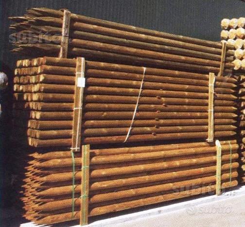 Pali legno pino torniti da cm 150 a 400 - Giardino e Fai da te In ...