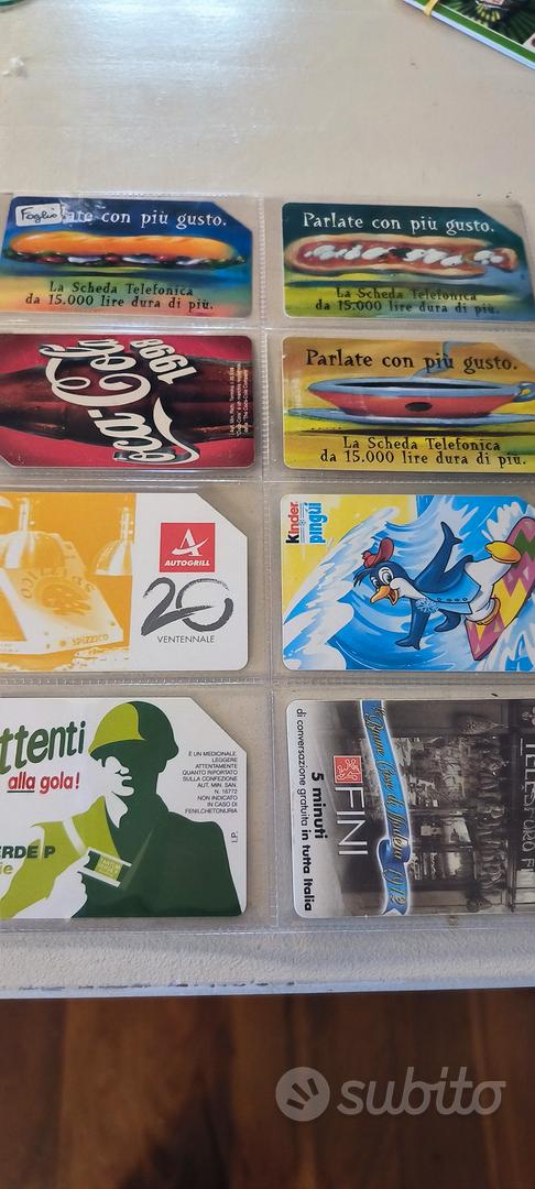 schede telefoniche Telecom anni 90/2000 - Collezionismo In vendita a Bergamo