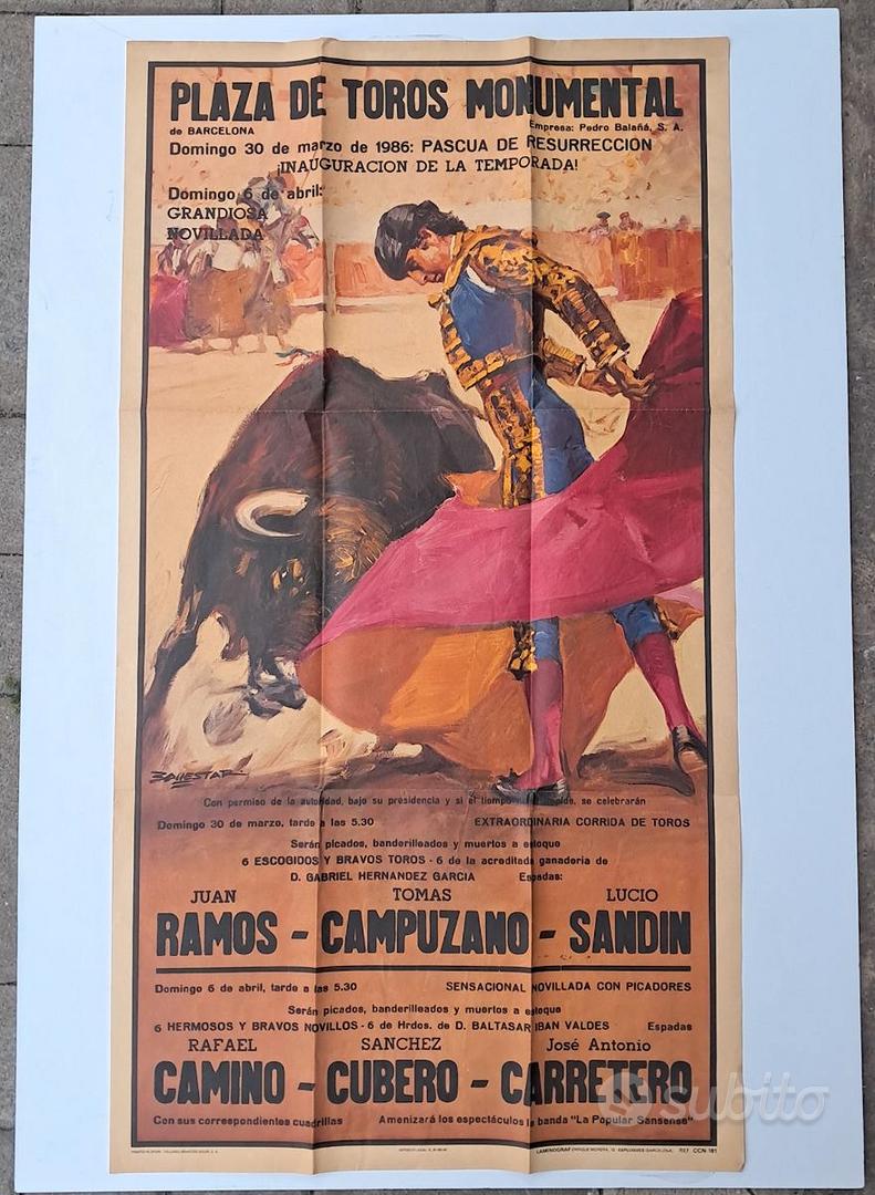 Manifesto Poster 1986 Corrida La Plaza De Toros - Collezionismo In ...