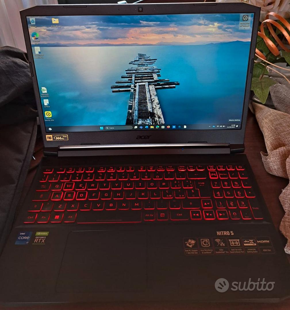 computer Acer Nitro 5 con scheda grafica RTX 3050 - Informatica In ...
