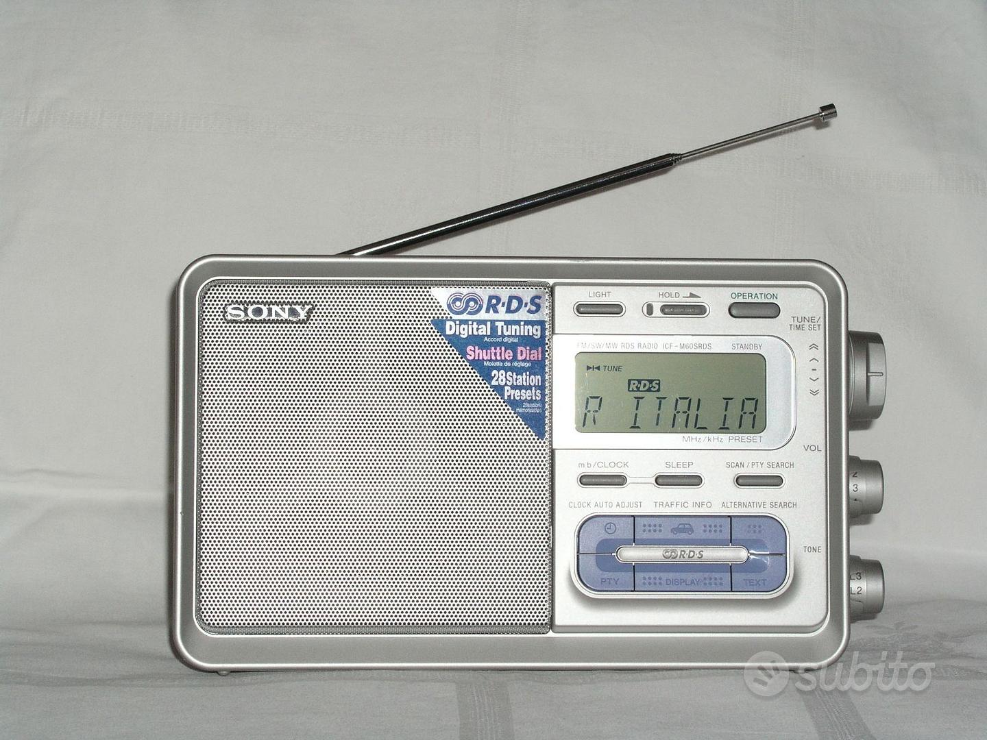 Sony ICF-M60sRDS radio AM / SW / FM rds come nuova - Audio/Video In ...