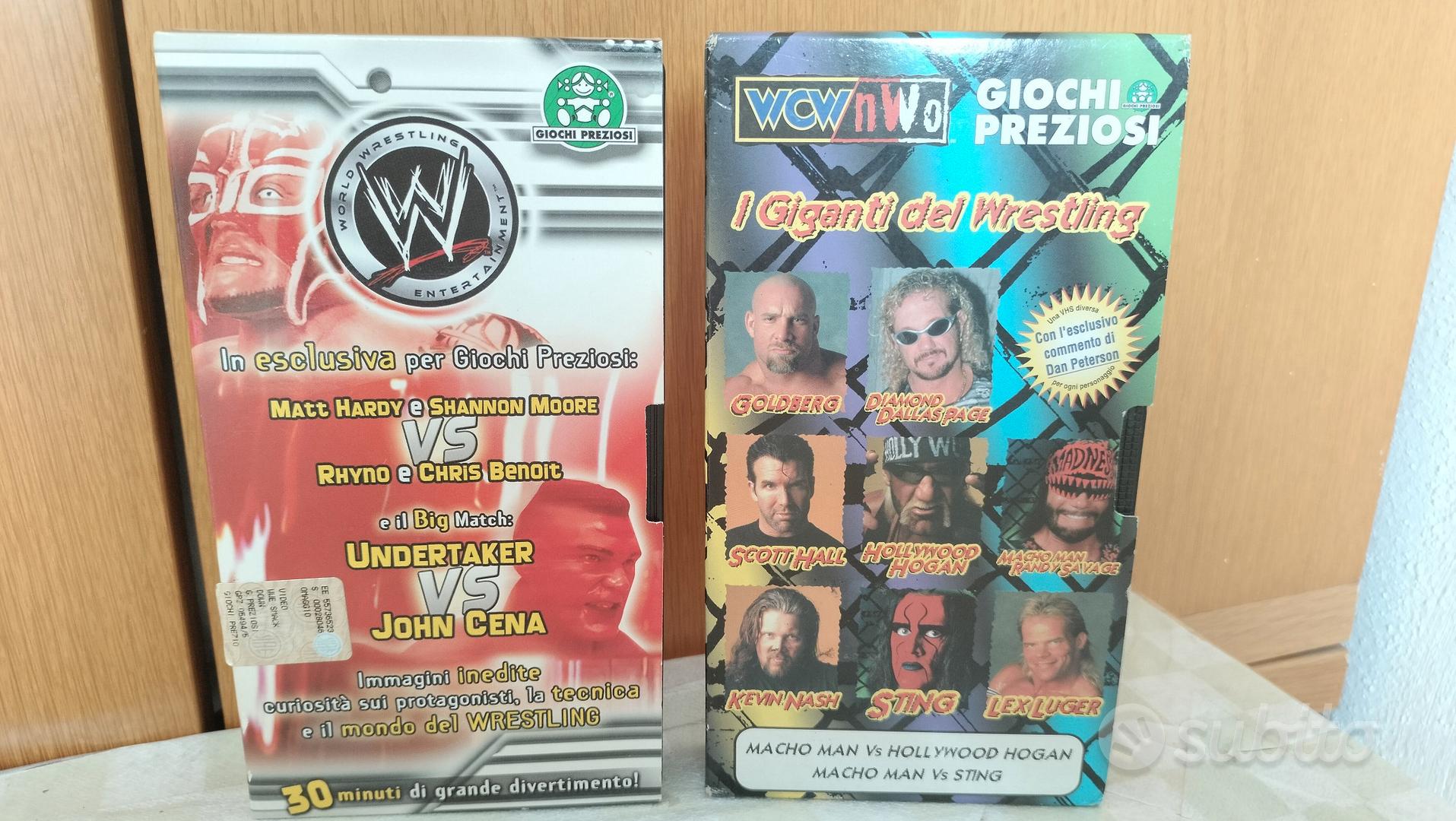 Wrestling 2 vhs Giochi Preziosi - Collezionismo In vendita a Asti