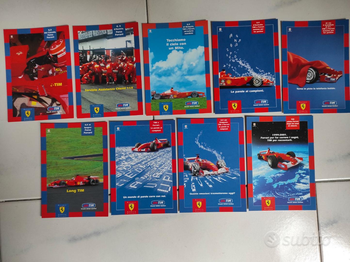 Cartoline Promocard Tim Ferrari - Collezionismo In vendita a Milano