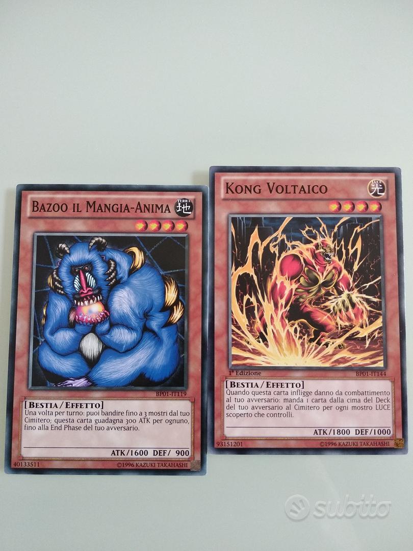 Yu-Gi-Oh: "Bazoo"+"Kong Voltaico" - Collezionismo In vendita a Oristano