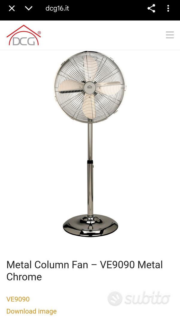 Ventilatore in Metallo a Colonna – VE9090 Metal Cr - Elettrodomestici ...