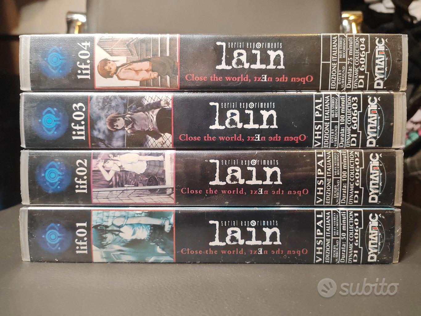 Serial experiments lain VHS 1-4 Italiano - Audio/Video In vendita a Milano