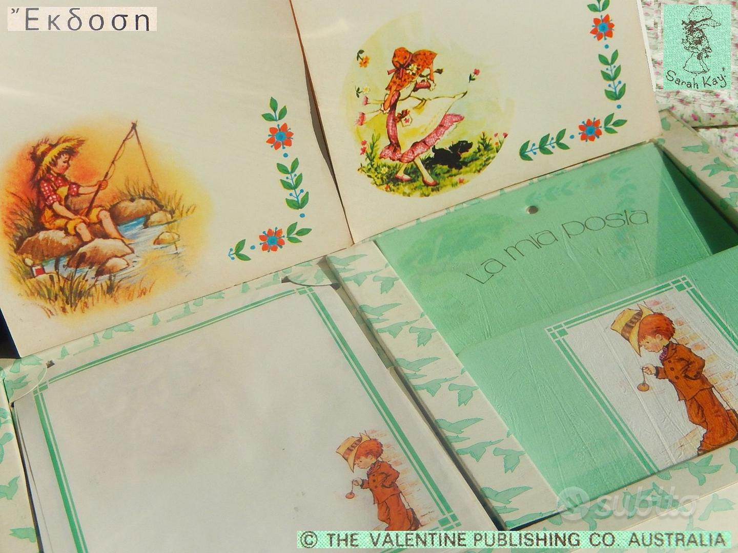 SARAH KAY Vintage 1980 Carta da Lettere e Notes - Collezionismo In ...