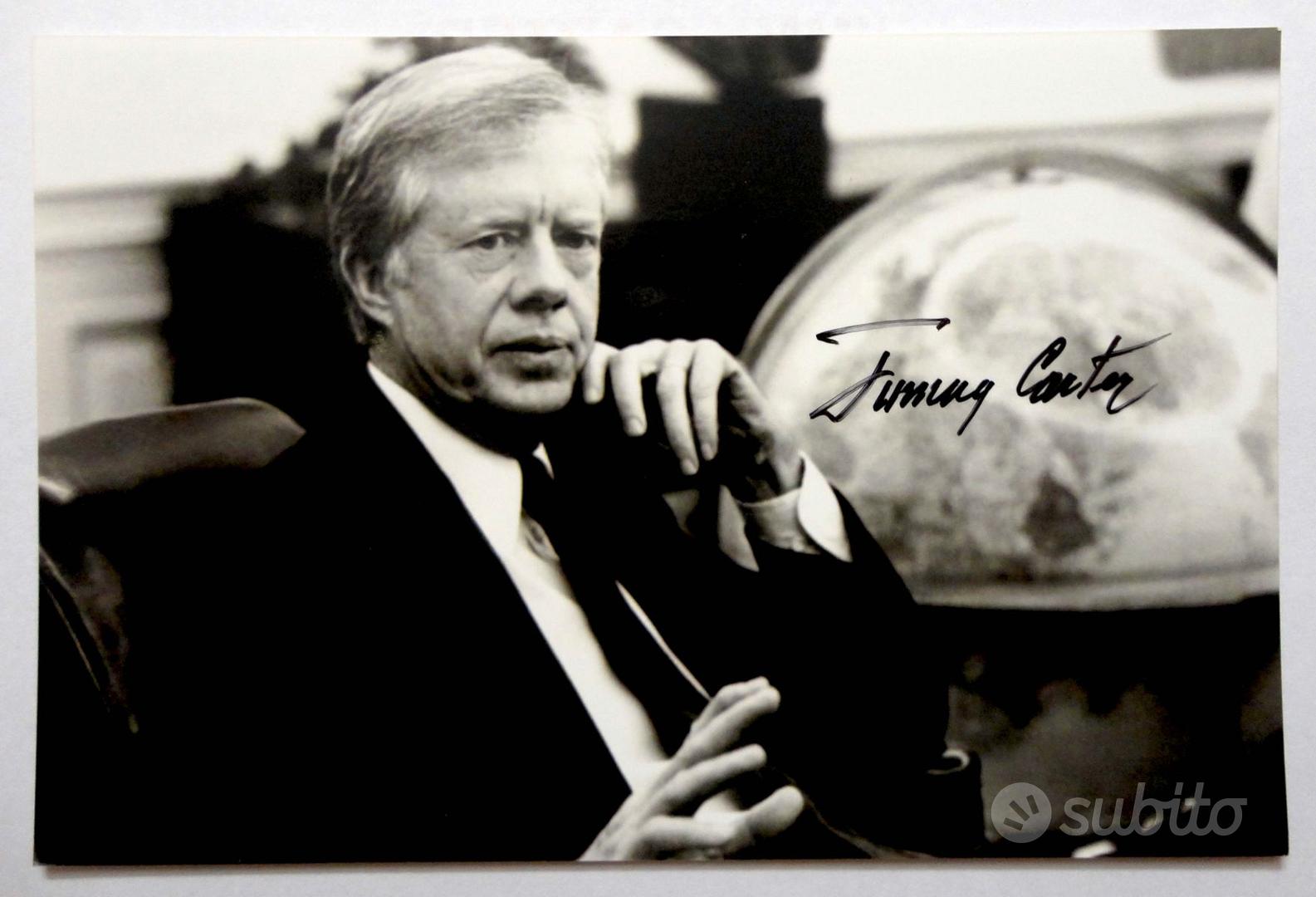 Jimmy Carter, Autografo Originale su Foto - LOA - Collezionismo In ...