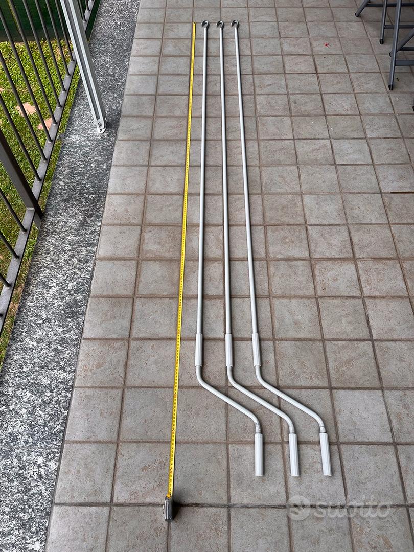 Set 3 Aste Argano per Tende da Sole Extra Lunghe - Giardino e Fai da te ...