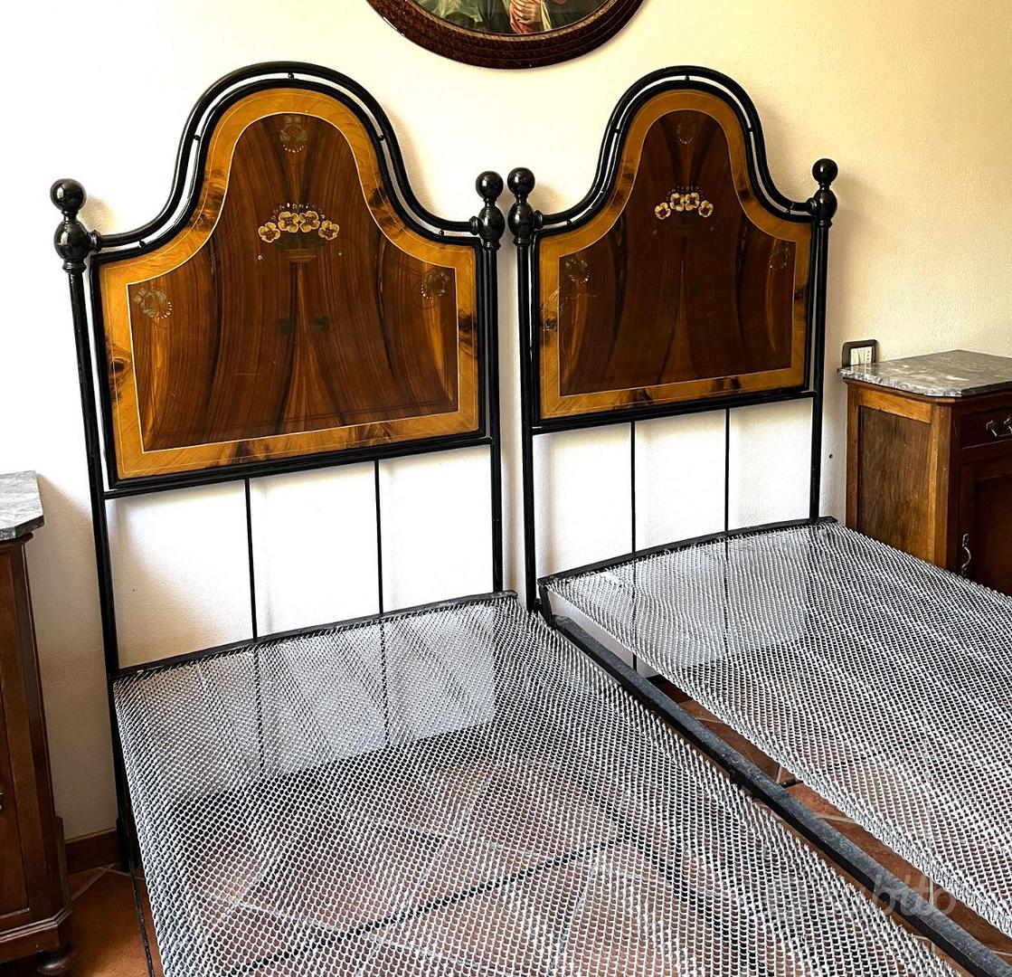 LETTO MATRIMONIALE ANTICO IN FERRO BATTUTO - Arredamento e Casalinghi ...
