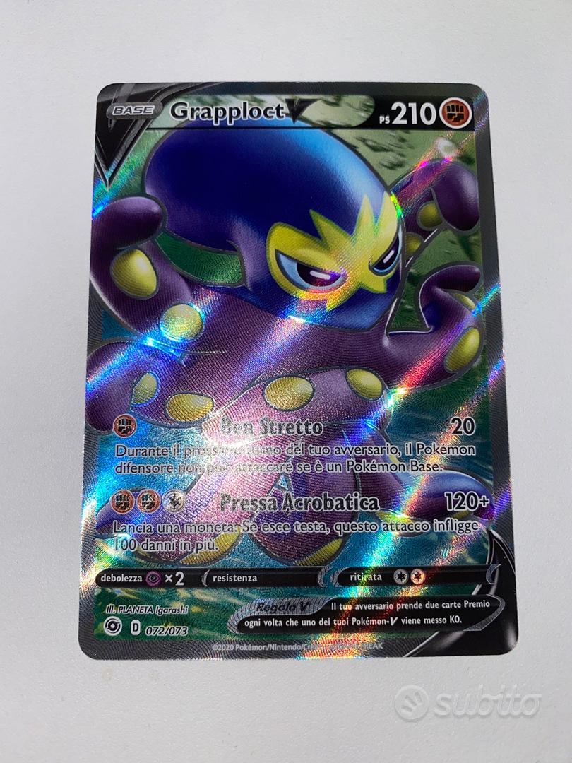 Carta Pokemon Grapploct V Full Art - Collezionismo In vendita a Varese