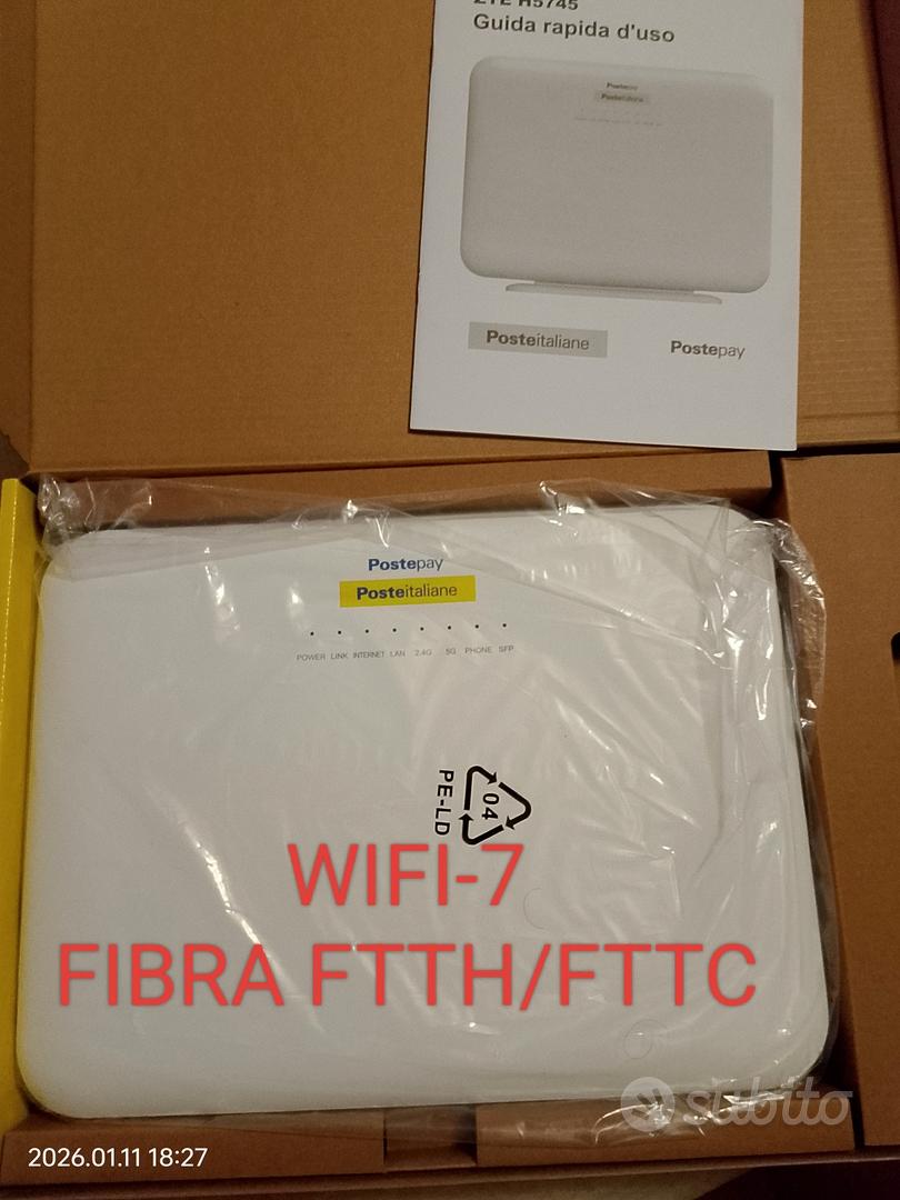 MODEM ZTE-ZXHN H5745 WIFI 7 FIBRA FTTH/FTTC NUOVO - Informatica In ...