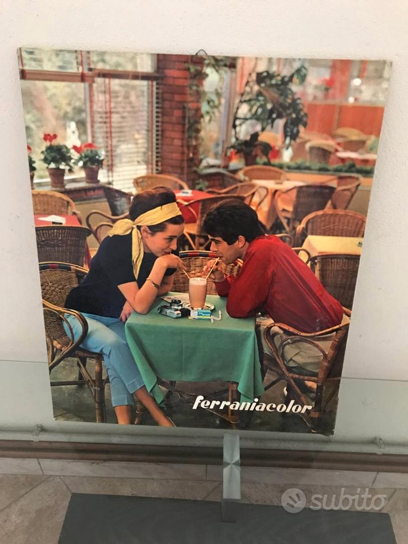 Cartellone Pubblicitario Ferraniacolor anni 60 - Collezionismo In ...