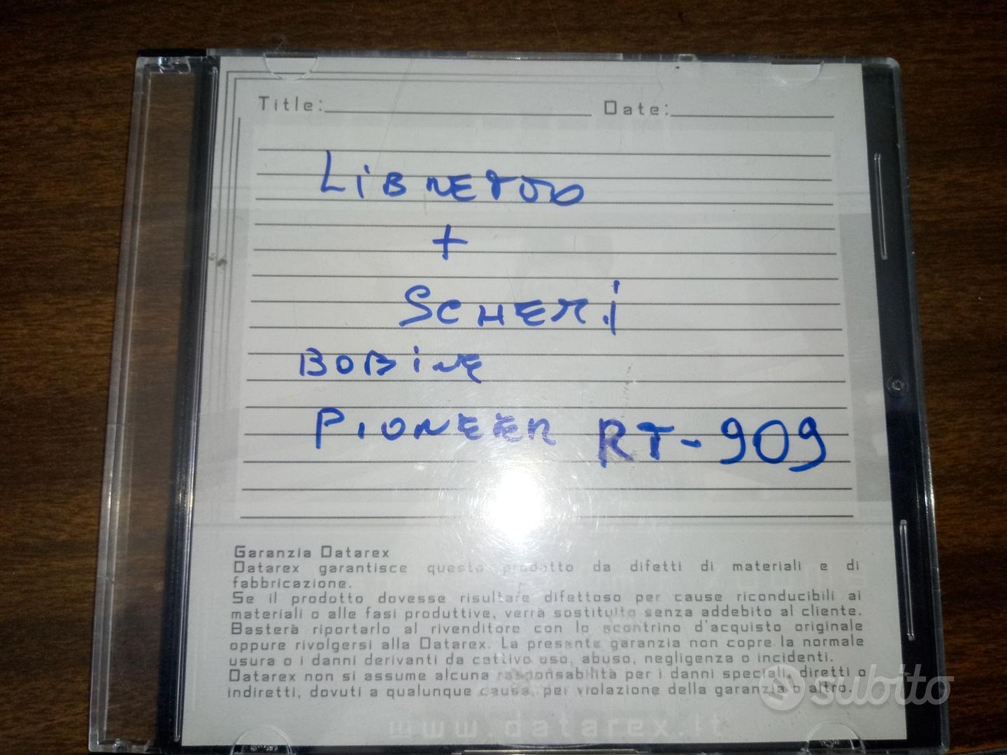 Pioneer bobine modello rt-909 - Audio/Video In vendita a Roma