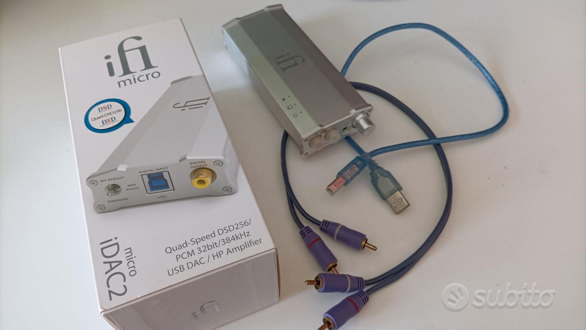 Dac IFI -AUDIO micro iDAC2 + filtro USB iPurifier - Audio/Video In ...