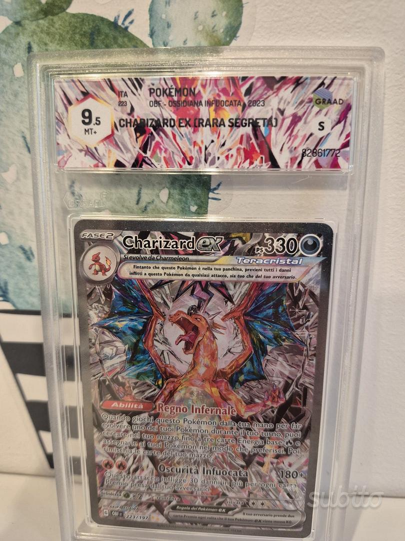 Pokemon card Charizard GRAAD 9,5 in italiano - Collezionismo In vendita ...
