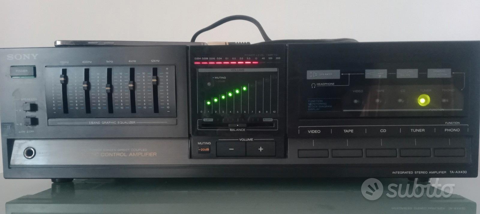 Amplificatore Sony TA-AX430 ingresso phono - Audio/Video In vendita a ...