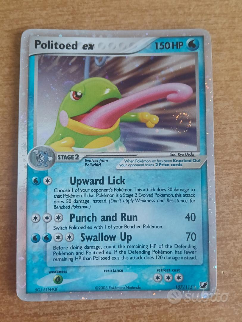 Carta Pokemon Politoed ex - Collezionismo In vendita a Torino