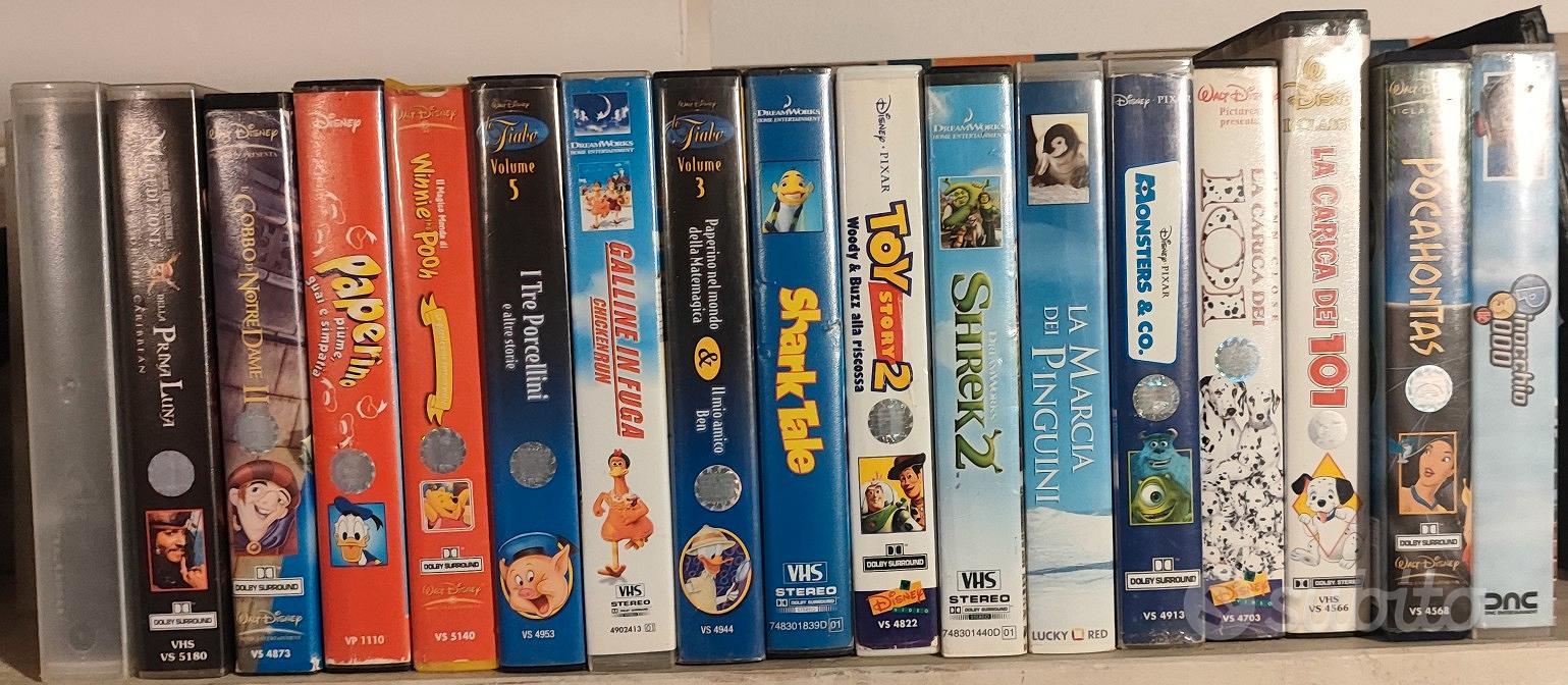"17 VHS ORIGINALI DISNEY-DISNEY PIXAR-WARNER BROS" - Musica e Film In ...