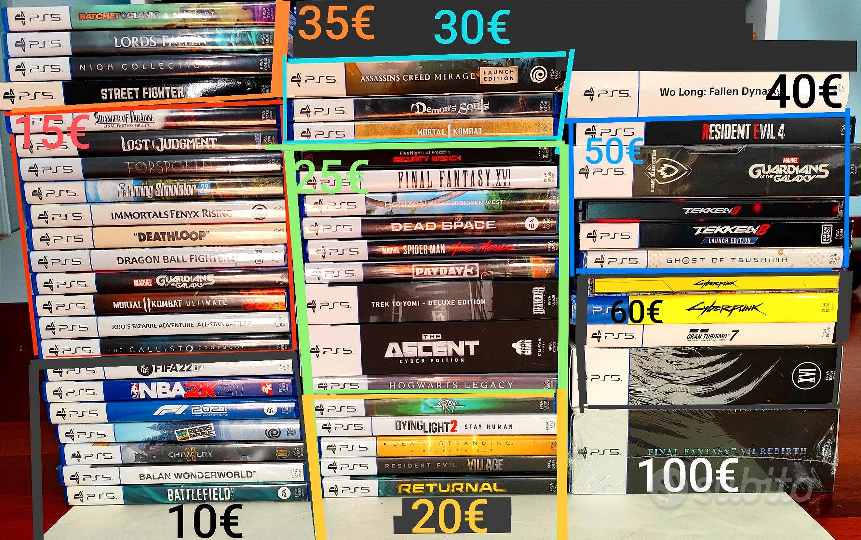 Videogiochi Ps5 PlayStation 5 giochi ps play lotto - Console e ...