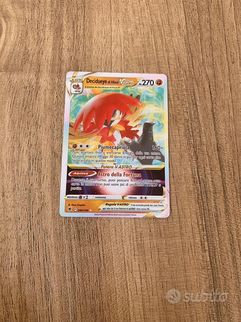 Carta pokemon Decidueye di Hisui VASTRO - Collezionismo In vendita a Napoli Carta pokemon Decidueye di Hisui VASTRO - Collezionismo In vendita a Napoli
