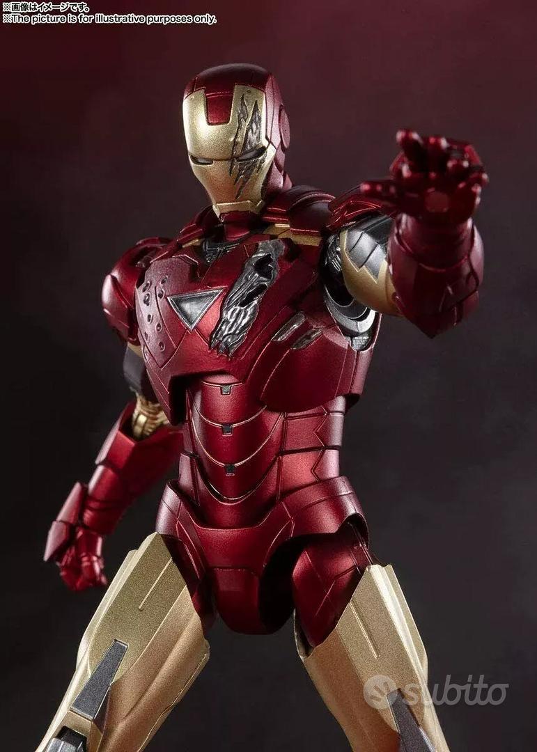 Iron man mark VI battle damage edition 1/12 Bandai - Collezionismo In ...