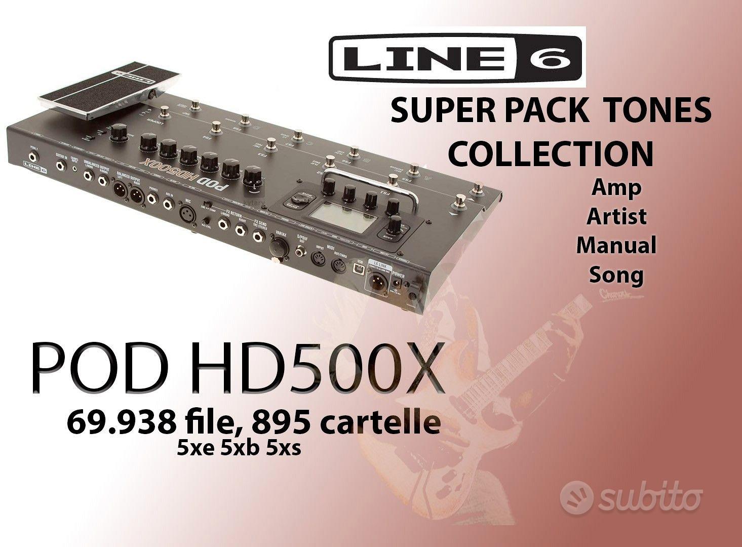 line 6 pod hd500x - patches sound preset- - Strumenti Musicali In ...