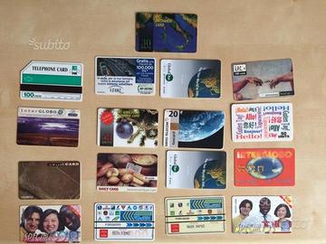 17 schede telefoniche internazionali - Collezionismo In vendita a Milano