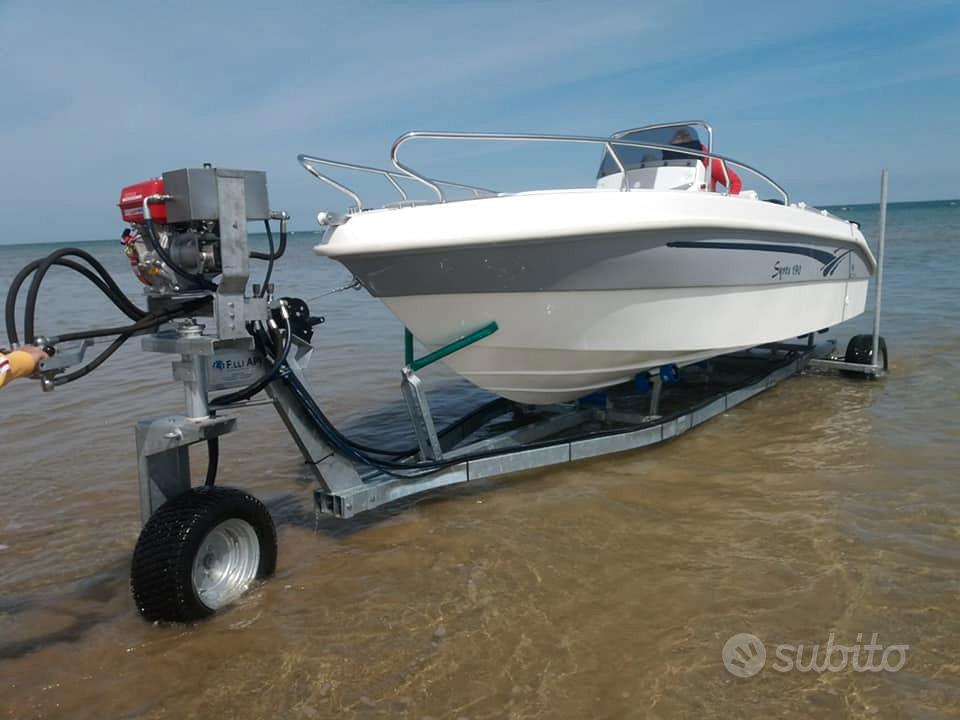 Carrello alaggio motorizzato 3 ruote motrici - Nautica In vendita a Ancona