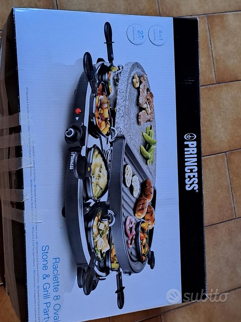 Raclette Princess 8 Oval Stone & Grill Party - Elettrodomestici In ...
