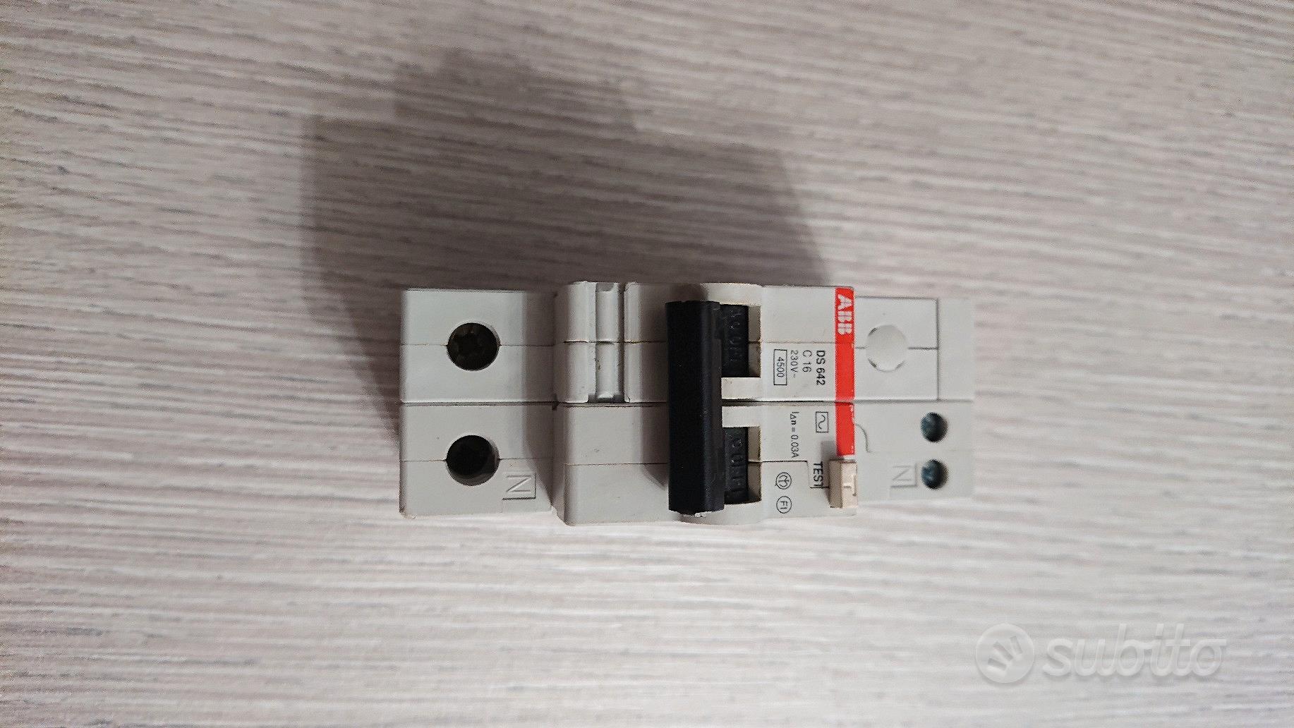 interruttore differenziale magnetotermico ABB - Giardino e Fai da te In ...