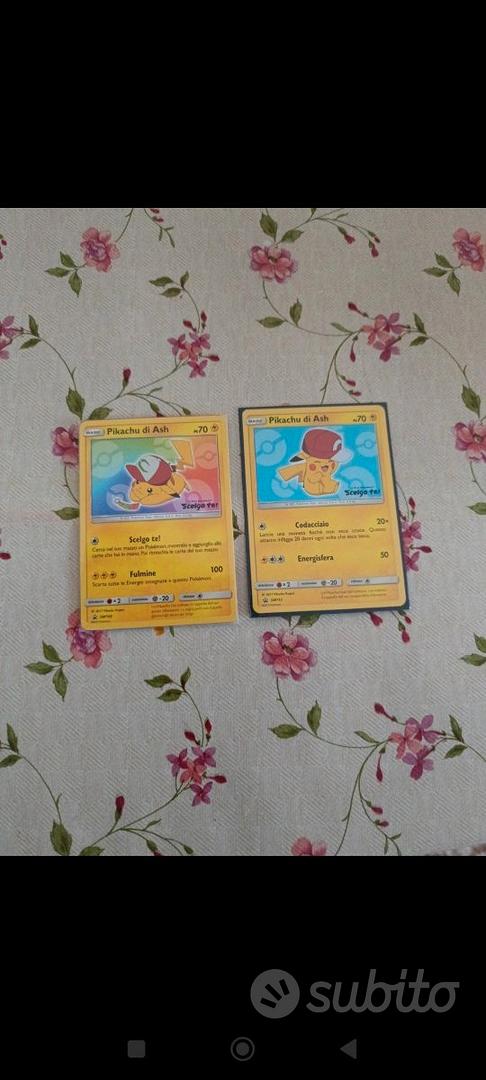 Pokemon promo Pikachu di ash - Collezionismo In vendita a Milano