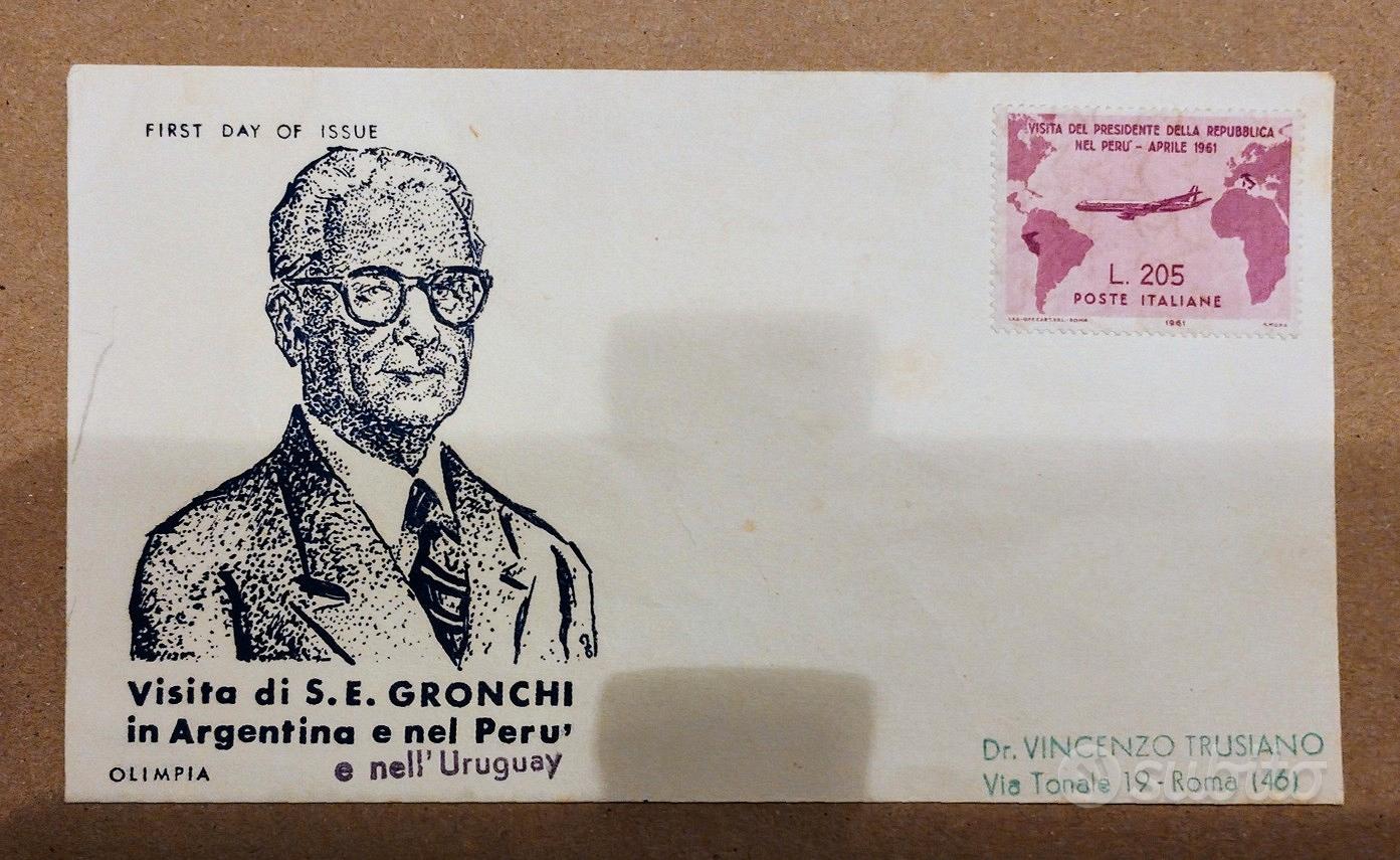 Gronchi rosa di L.205, del'61 - nuovo su busta FDC - Collezionismo In ...