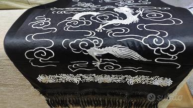 Scialle seta pura ricamata con frange. - Abbigliamento e Accessori In ...