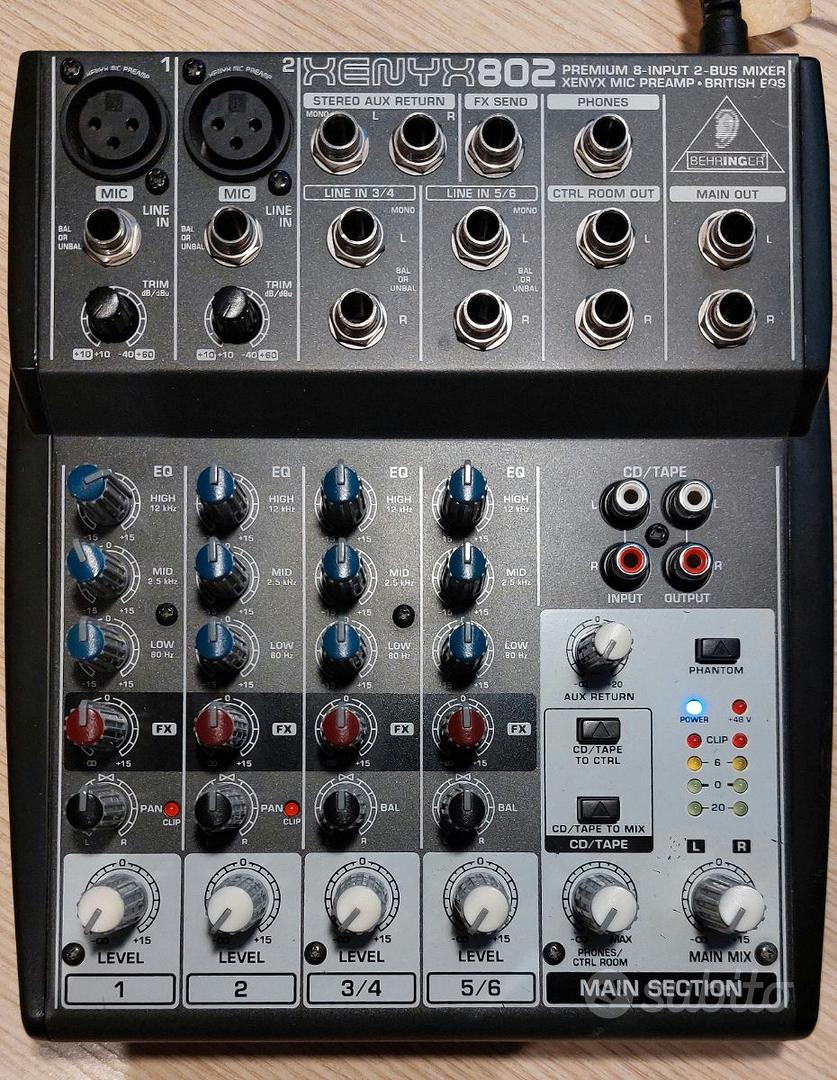 BEHRINGER Xenyx 802 - MIXER AUDIO - Audio/Video In vendita a Verona