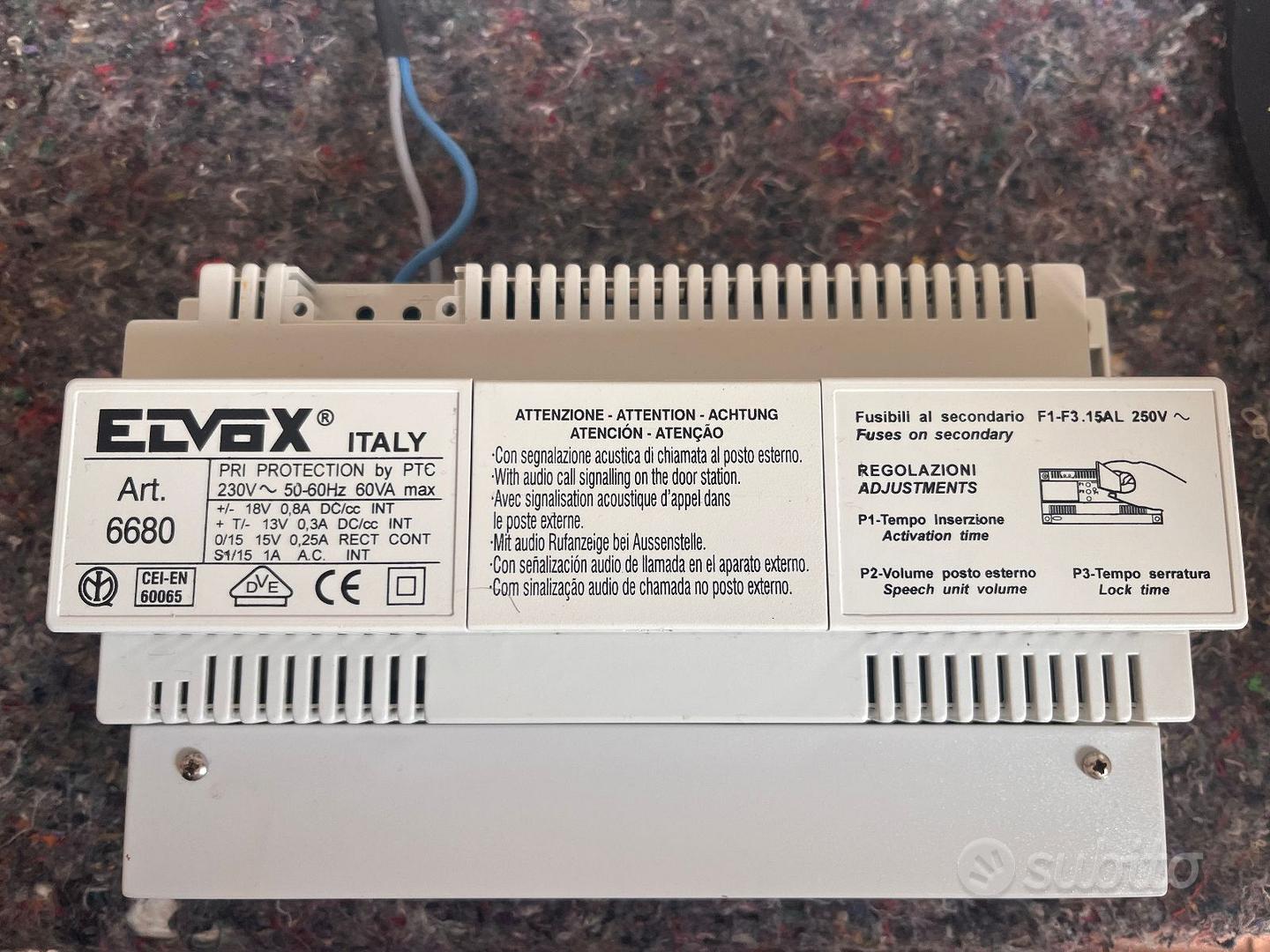 Alimentatore Citofonico Elvox 6680 Audio Video In Vendita A Pescara