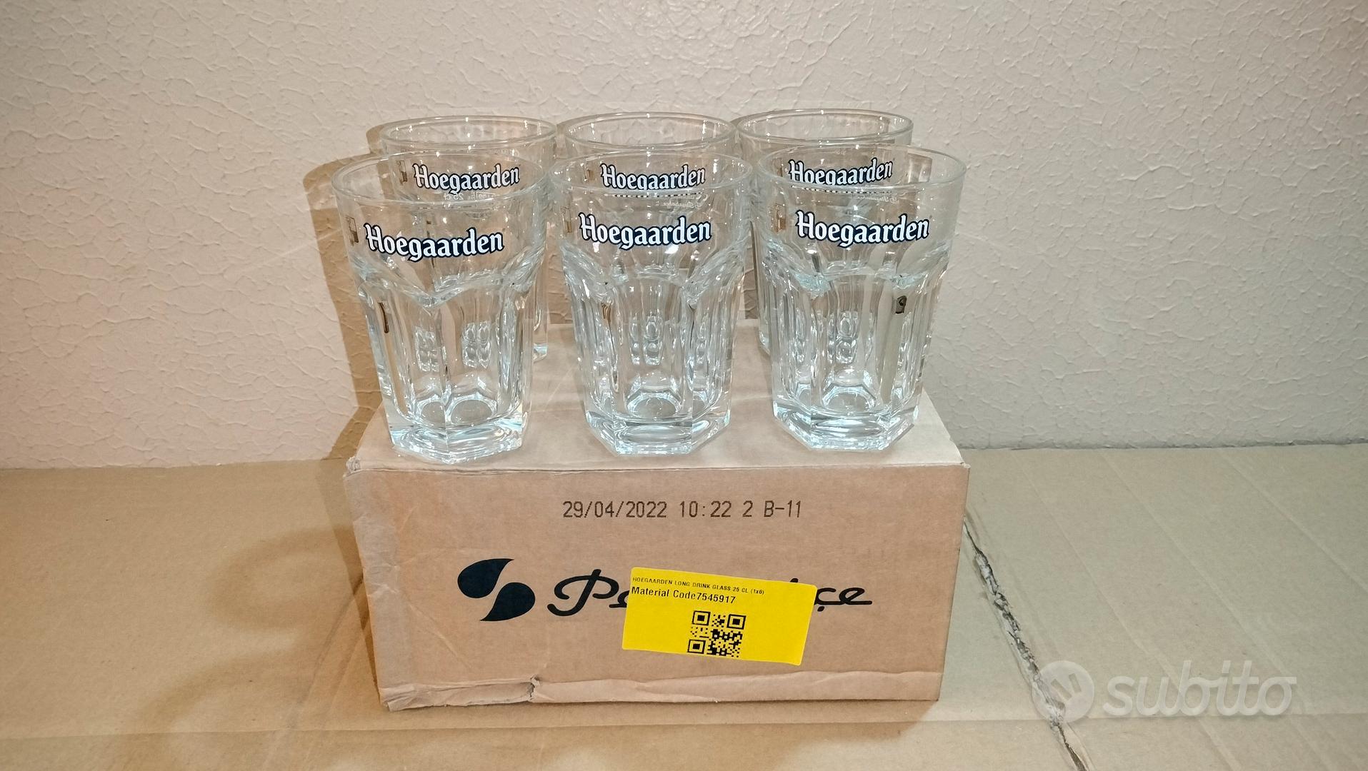 6 Bicchieri Di Vetro Birra Hoegaarden Da 0,25L - Collezionismo In ...