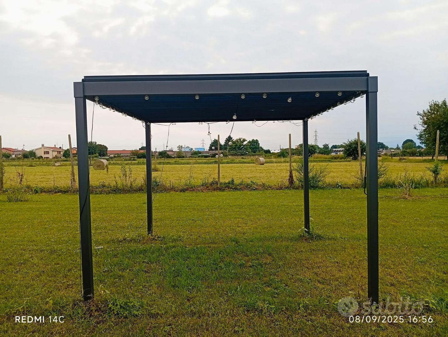 Pergola bioclimatica 3x3 nuova tettoia - Giardino e Fai da te In ...
