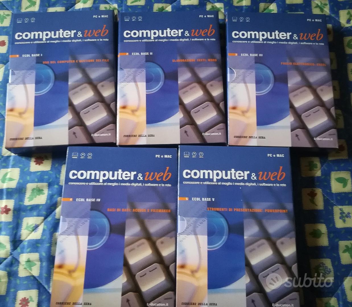Corso computer e web 10 Cd multimediali+ libri - Informatica In vendita ...