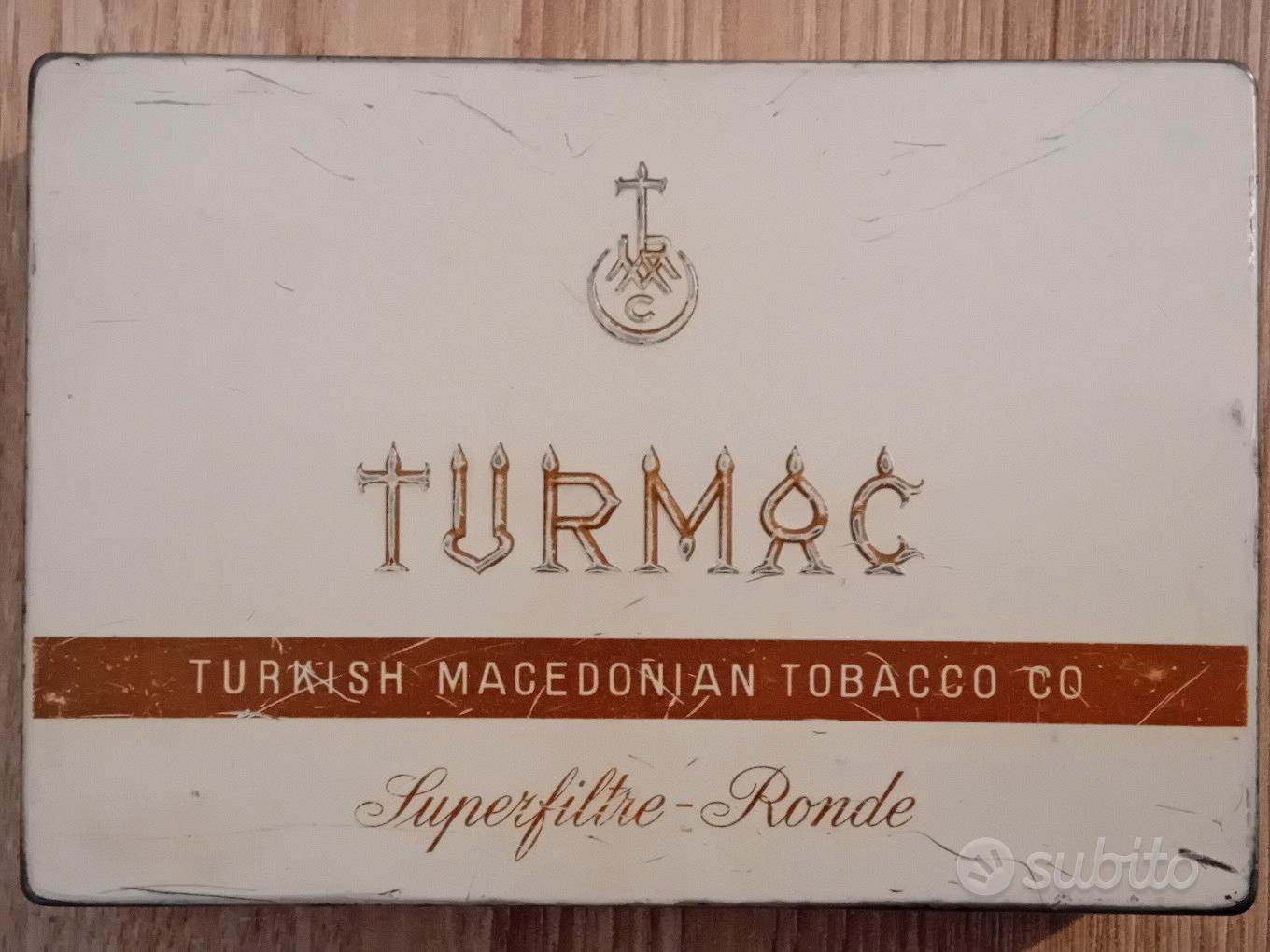 VECCHIA SCATOLA IN LATTA SIGARETTE TURMAC VINTAGE - Collezionismo In ...