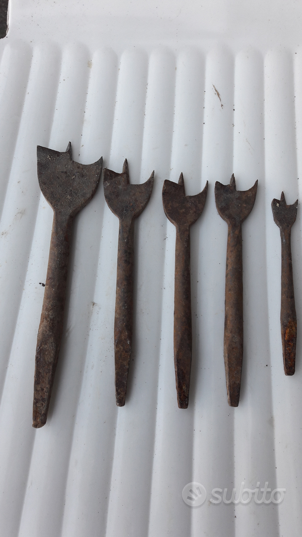 Set di 5 punte da legno vintage - Giardino e Fai da te In vendita a Belluno