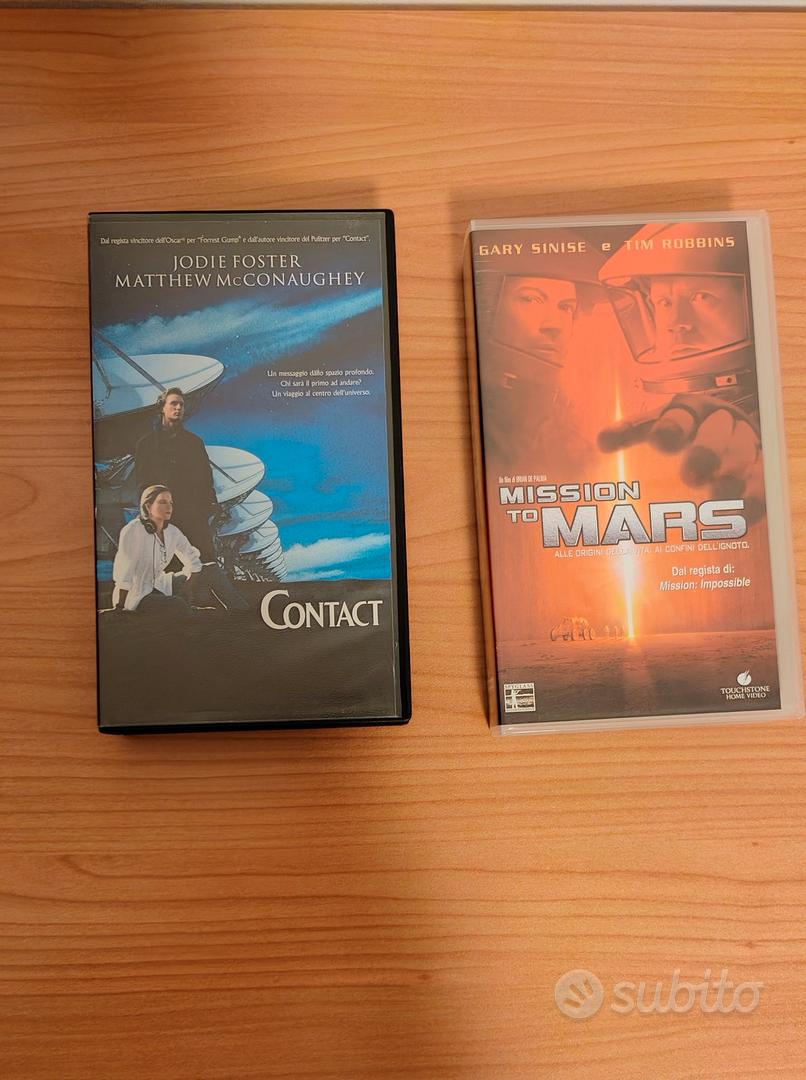 Film CONTACT 1997 e MISSION TO MARS 2001 VHS - Musica e Film In vendita a Trieste