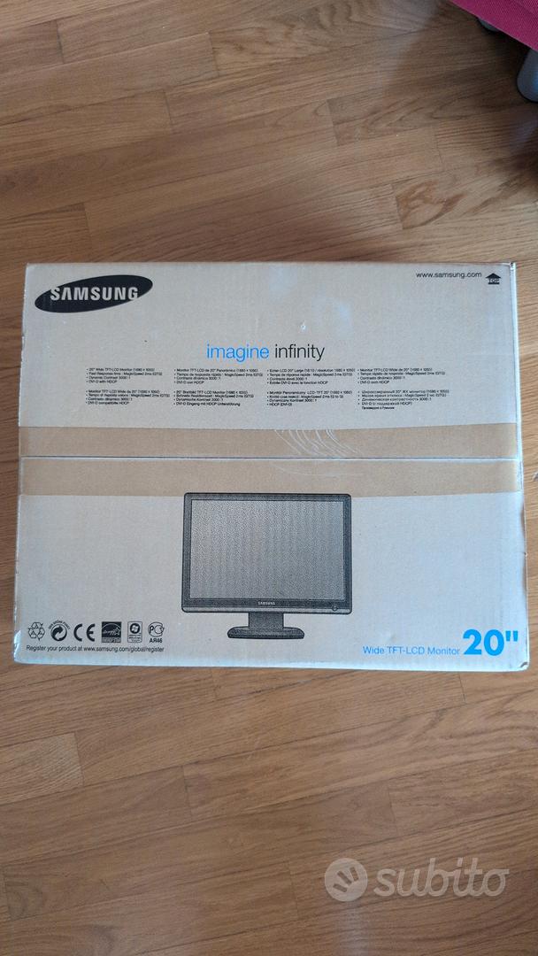 Monitor Samsung SyncMaster 206BW Usato - 20 Pollic - Audio/Video In ...