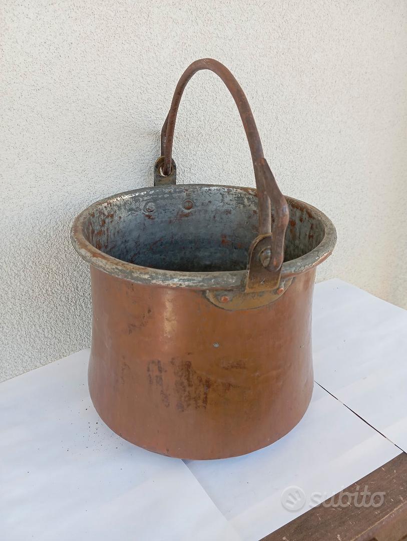 Paiolo in Rame Antico - Utensile d'Epoca - Collezionismo In vendita a ...